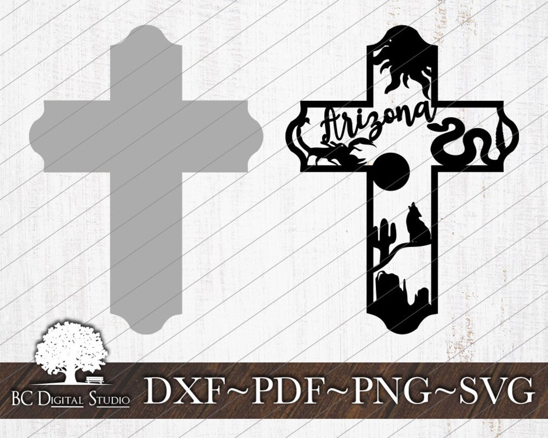 Arizona Cross SVG | State Cross SVG | Digital File Download | Dxf Pdf ...