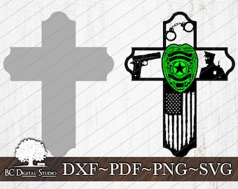 Police Cross SVG Law Enforcement Cross Svg Digital File | Etsy