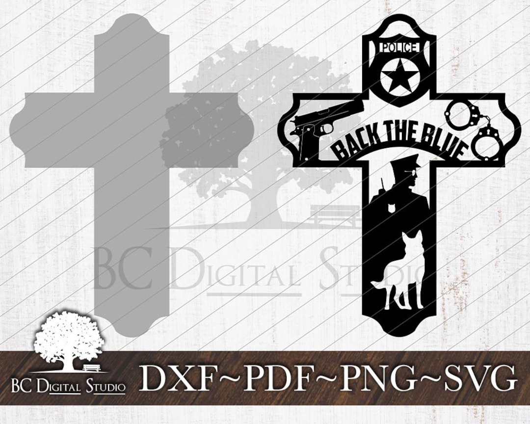 Police Cross SVG | Law Enforcement Cross Svg | Digital File Download ...