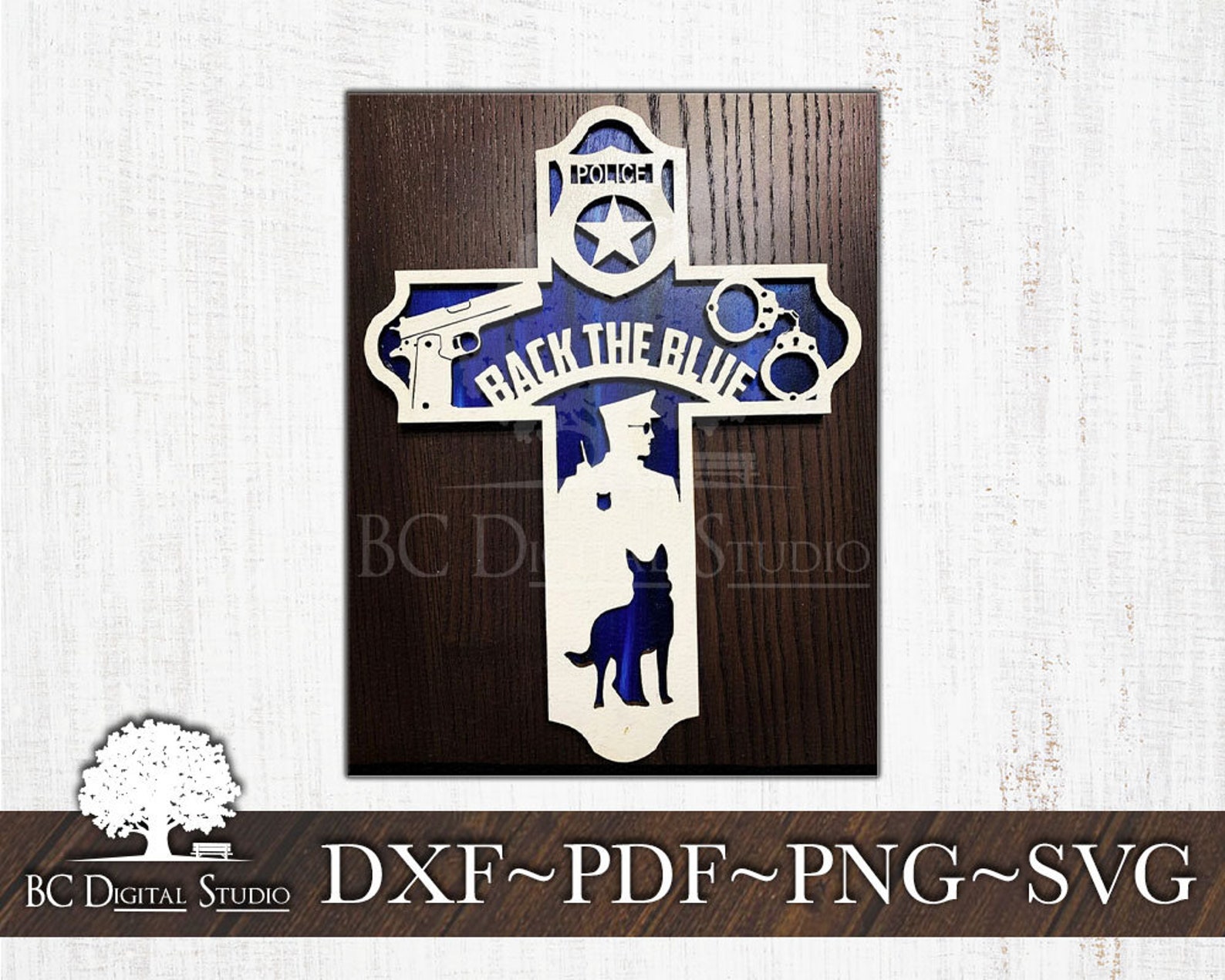 Police Cross SVG | Law Enforcement Cross Svg | Digital File Download ...