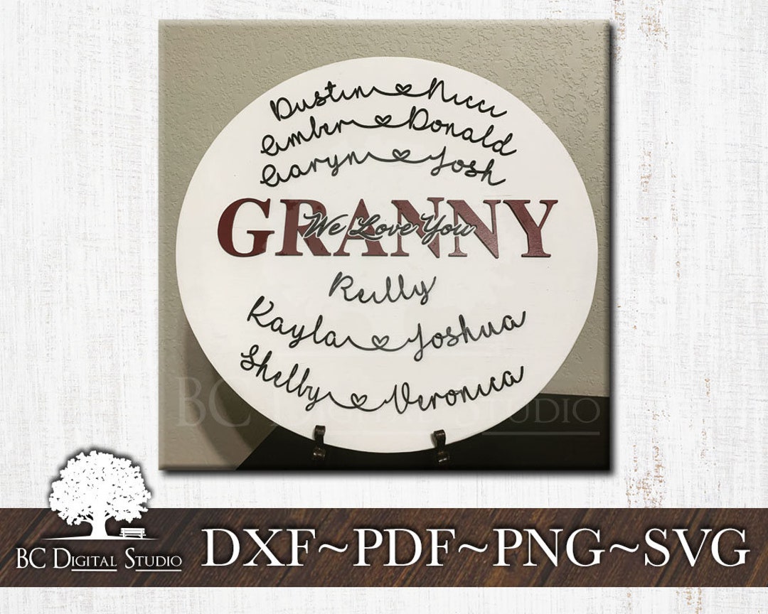 Mom Round Sign SVG | Mothers Day Gift Svg | Mom Sign Svg | Grandma Sign ...