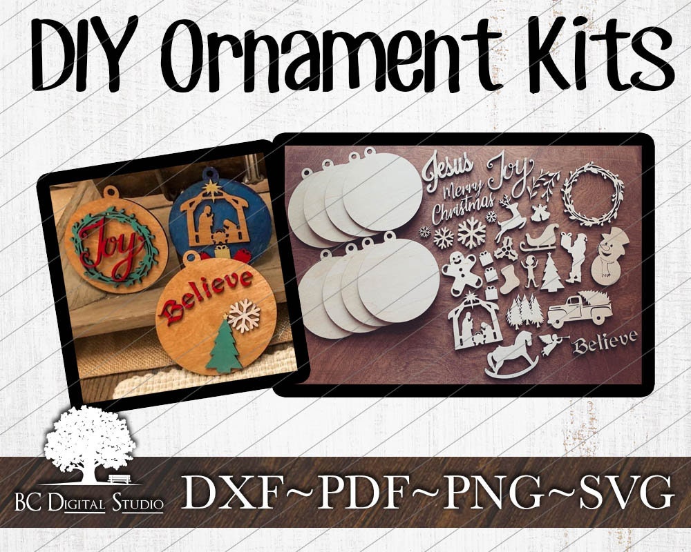 DIY Holiday Kit Bundle Pack Blank Bundle Kit Svg Digital - Etsy