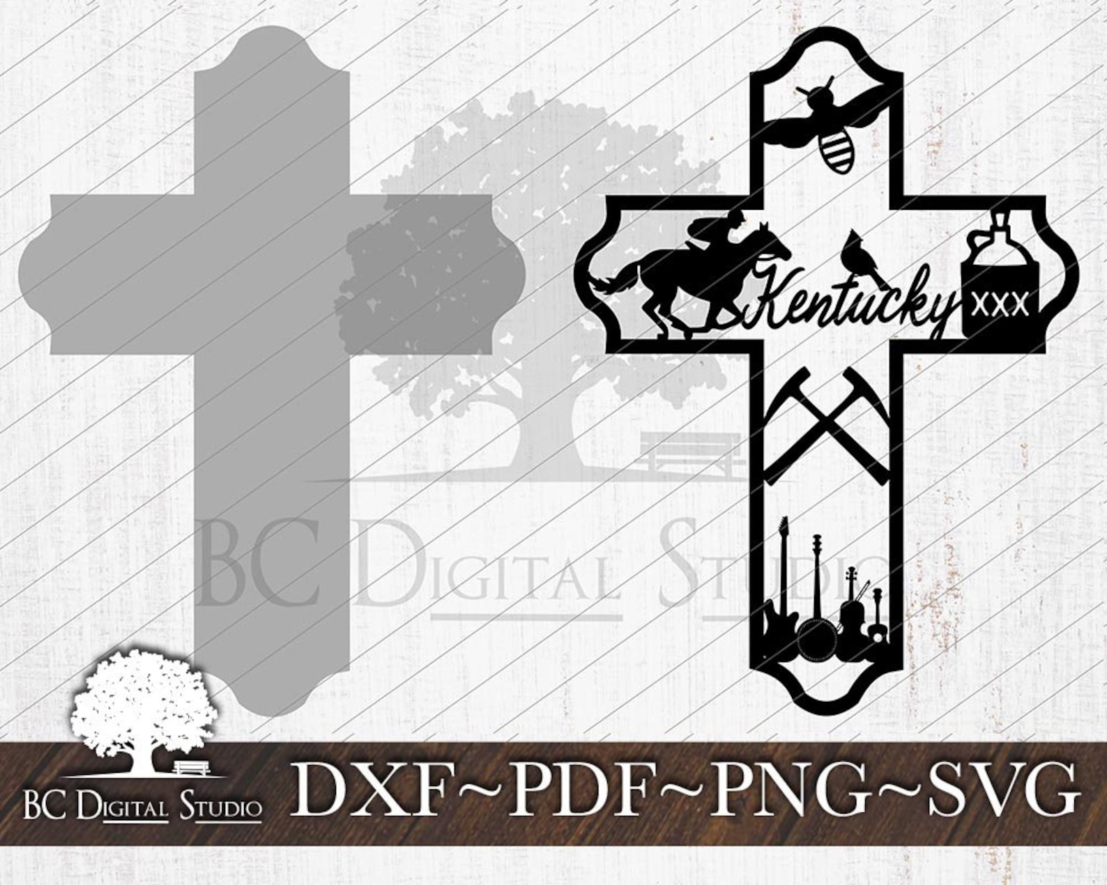 Kentucky Cross SVG State Cross SVG Digital File Download - Etsy