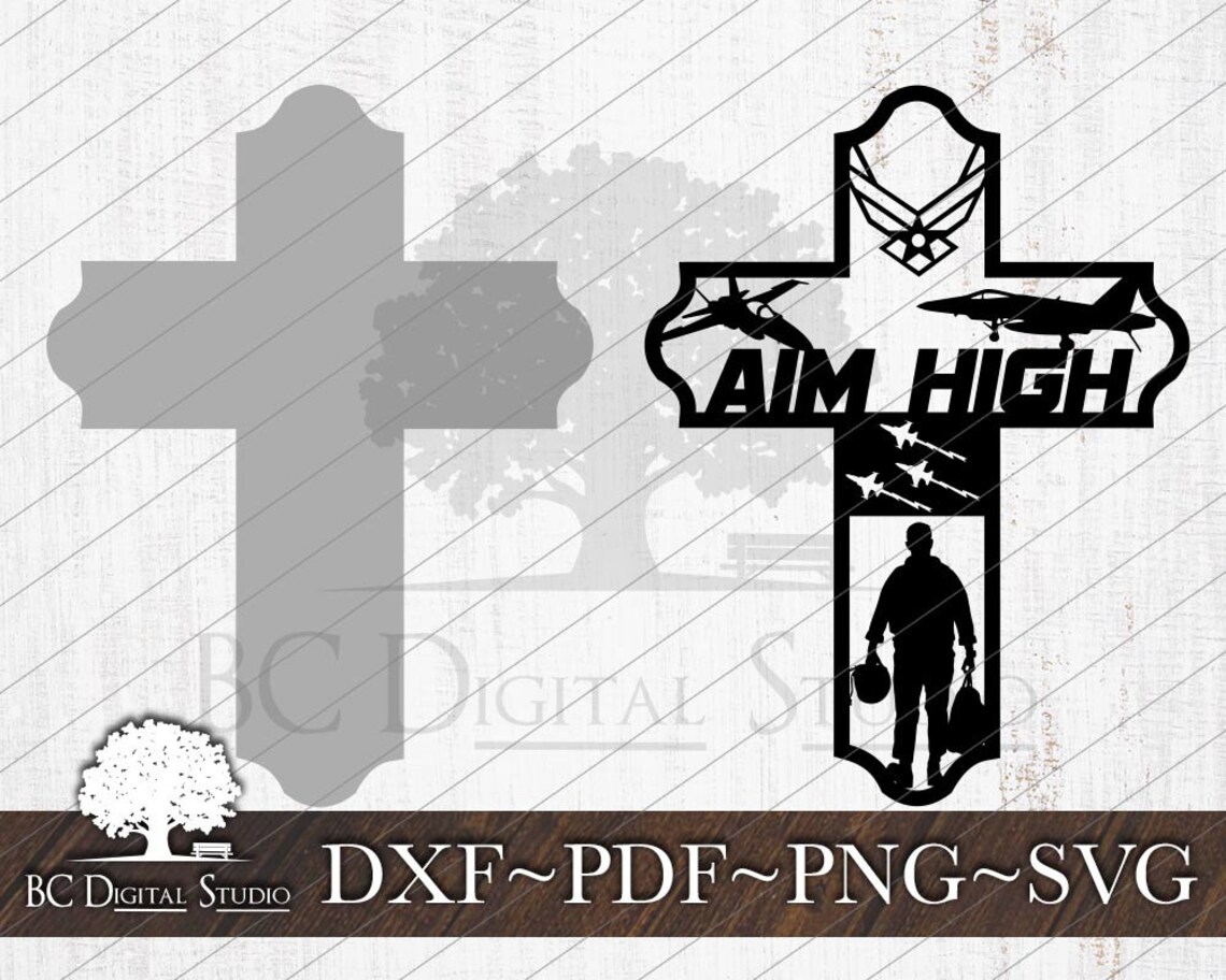 Air Force Cross Svg| Military Cross SVG | Veterans Cross SVG | Digital ...