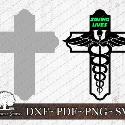 Medical Cross SVG Digital File Download Dxf Pdf Png Svg - Etsy