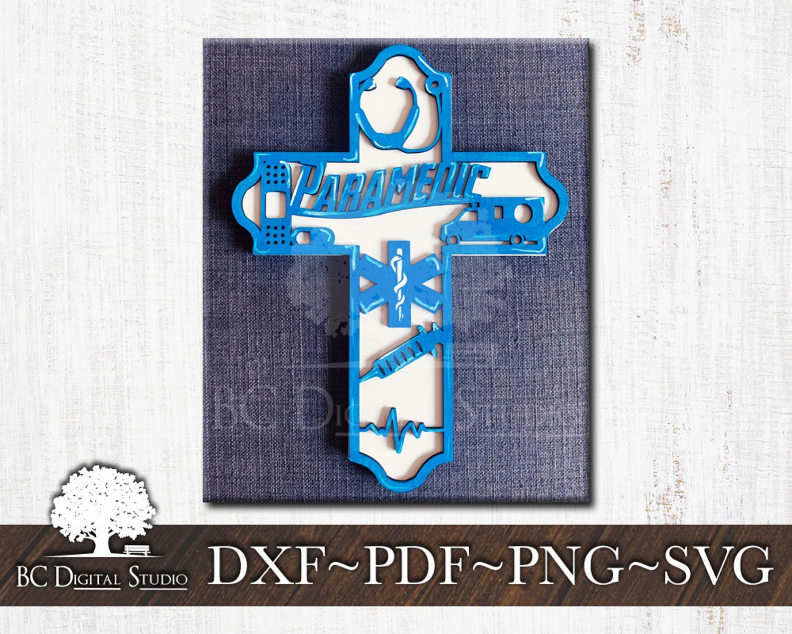 Paramedic Cross SVG EMT Cross SVG Digital File Download | Etsy