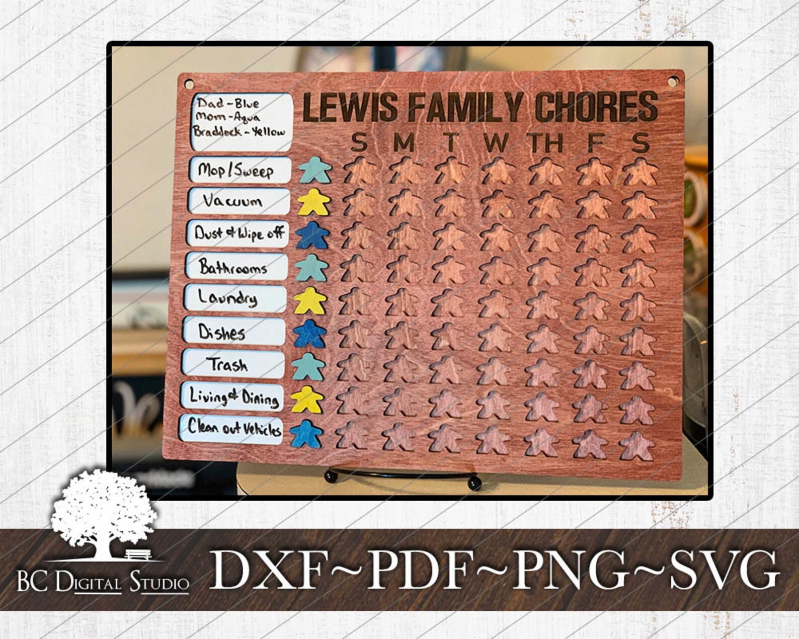 Chore Chart SVG Homework Chart Svg Digital File Download - Etsy