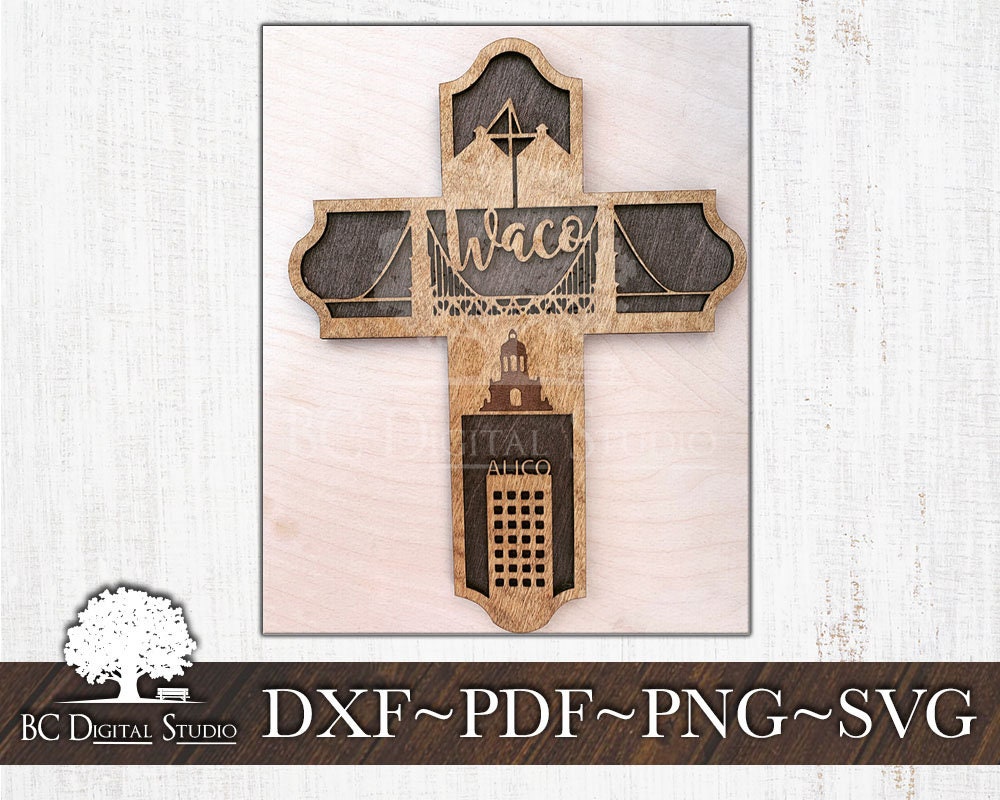 Waco Cross SVG | Texas Cross Svg | Digital File Download | Dxf Pdf Png ...