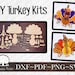 DIY Turkey Kit SVG | Blank Turkey Kit Svg | Digital File Download | Dxf ...