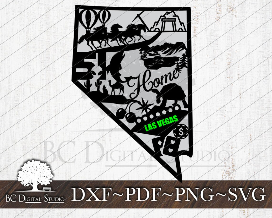 Nevada State SVG I Love My State Svg Digital File Download | Etsy