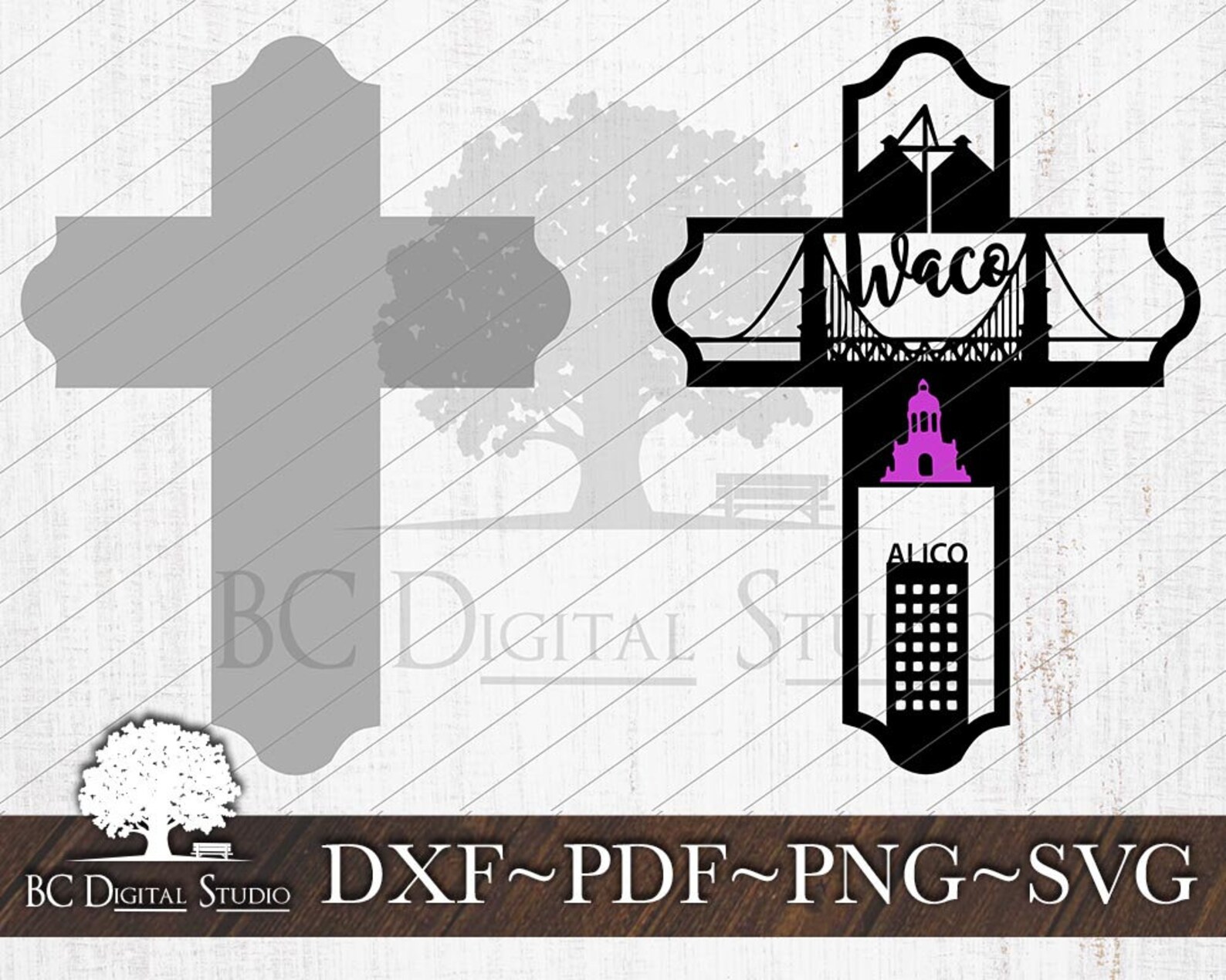 Waco Cross SVG | Texas Cross Svg | Digital File Download | Dxf Pdf Png ...