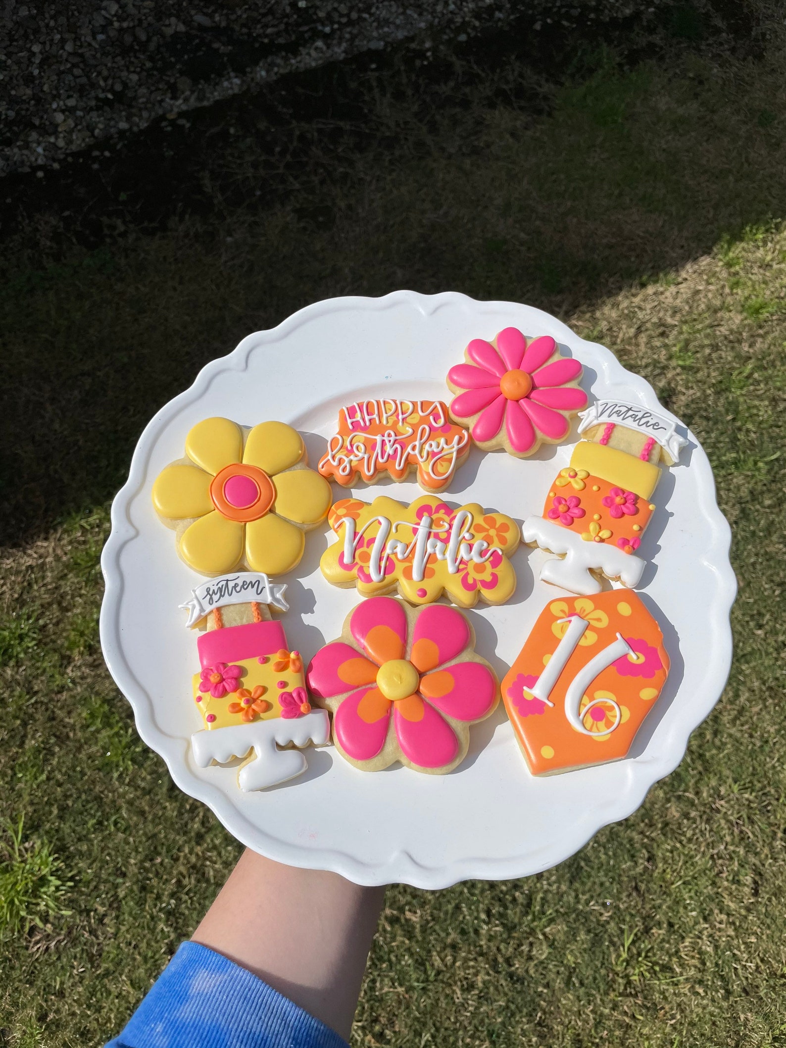 Groovy Flower Birthday Cookies - Etsy