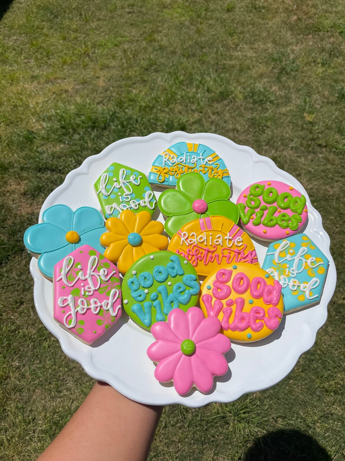 Groovy Flower Birthday Cookies | Etsy