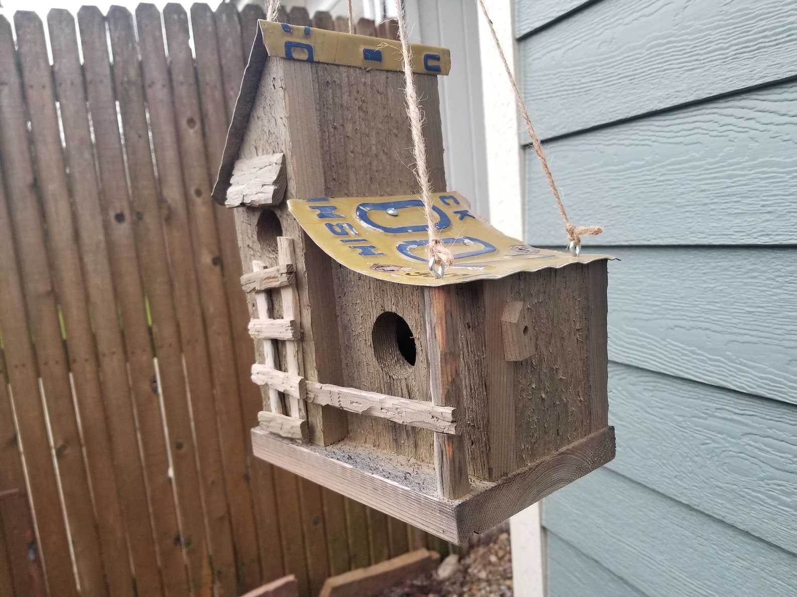Handmade Rustic Cedar Birdhouse - Etsy UK
