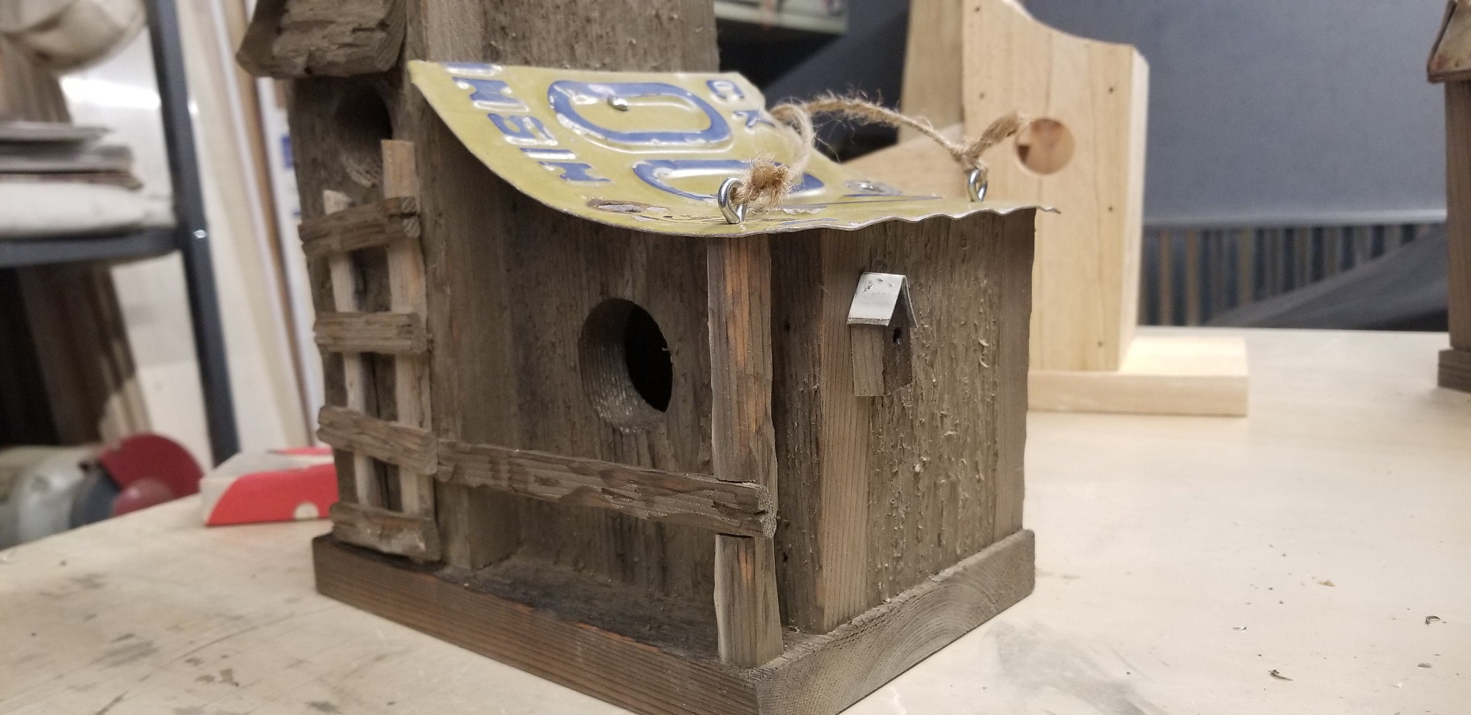 Handmade Rustic Cedar Birdhouse - Etsy UK