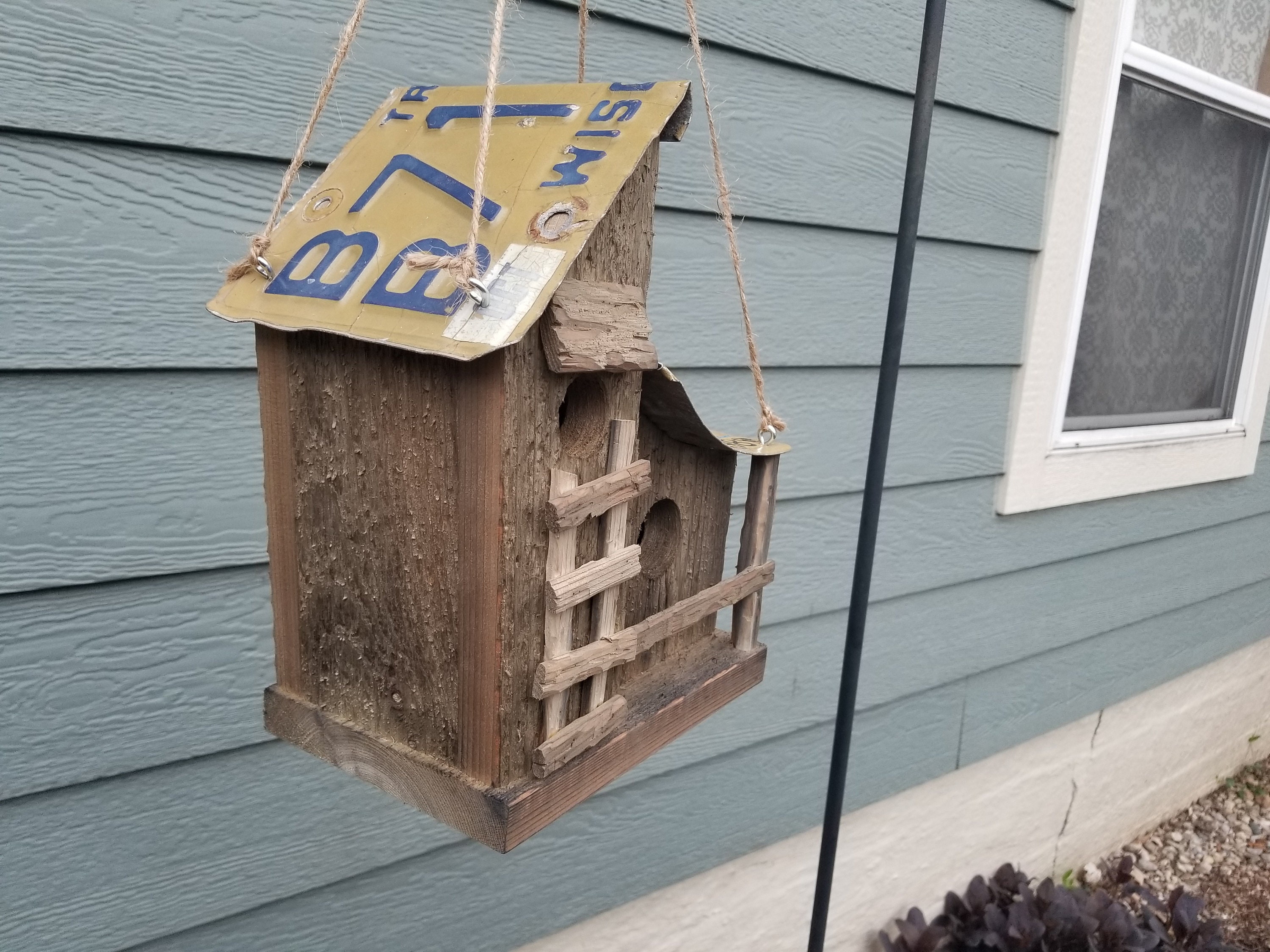 Handmade Rustic Cedar Birdhouse - Etsy UK