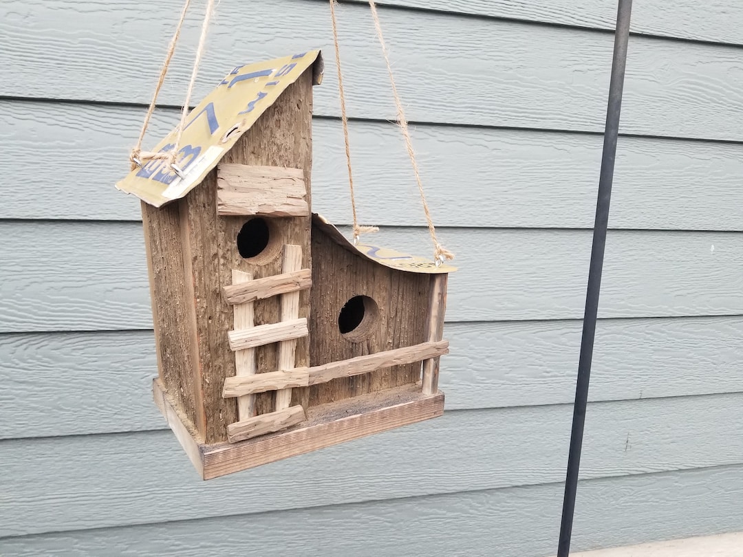 Handmade Rustic Cedar Birdhouse - Etsy