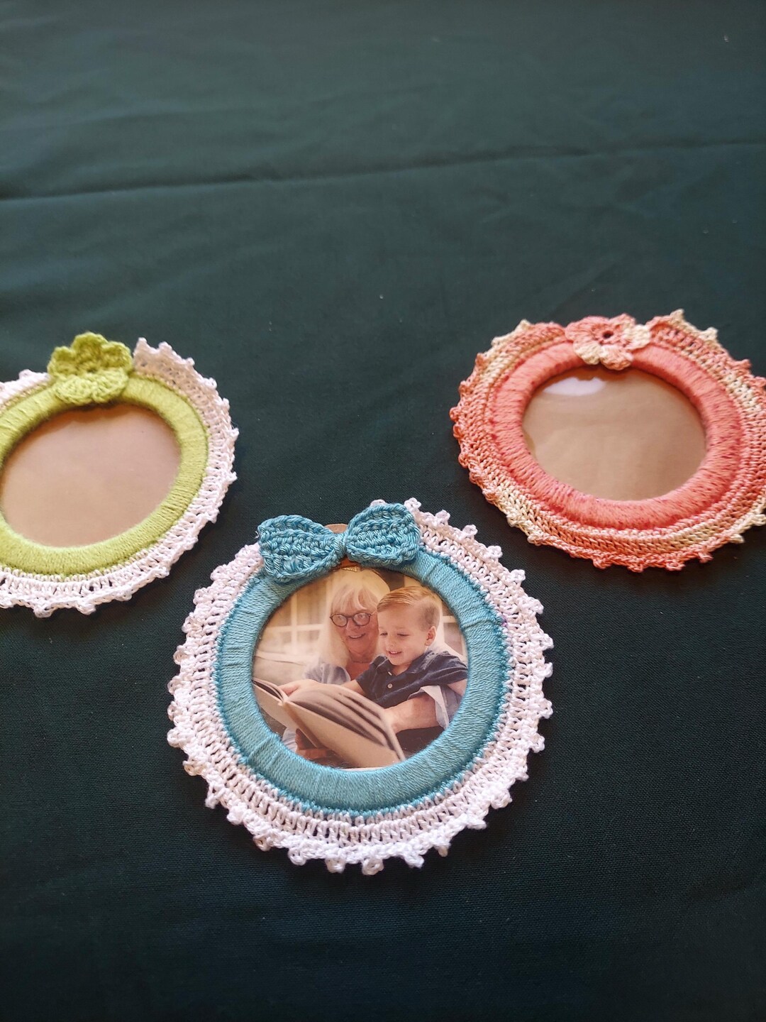 Photo Frame Crocheted Custom Made - Etsy