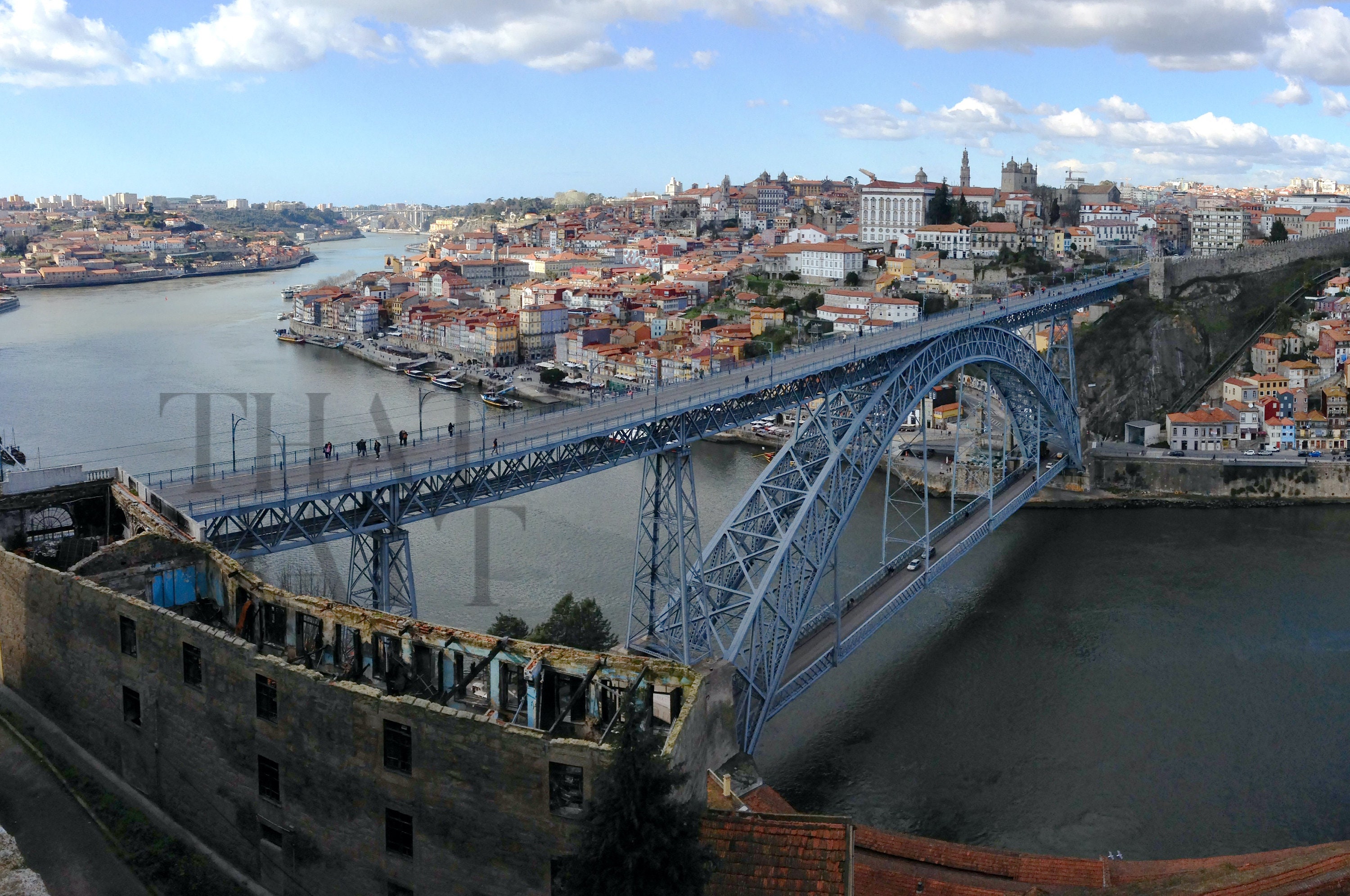 Panoramica di Oporto e Dom Luís Bridge / Oporto Portugal / Download ...