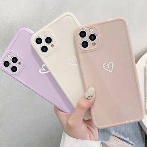 Heart Shape Pastel Colours Shockproof Case for 11 12 13 14 - Etsy UK