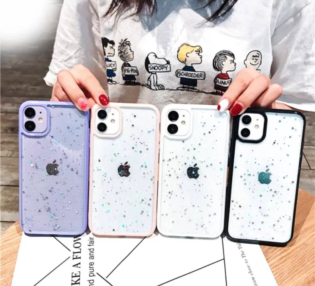 Star Bling Glitter Phone Case for Iphone 11 Pro Max Back Heart | Etsy