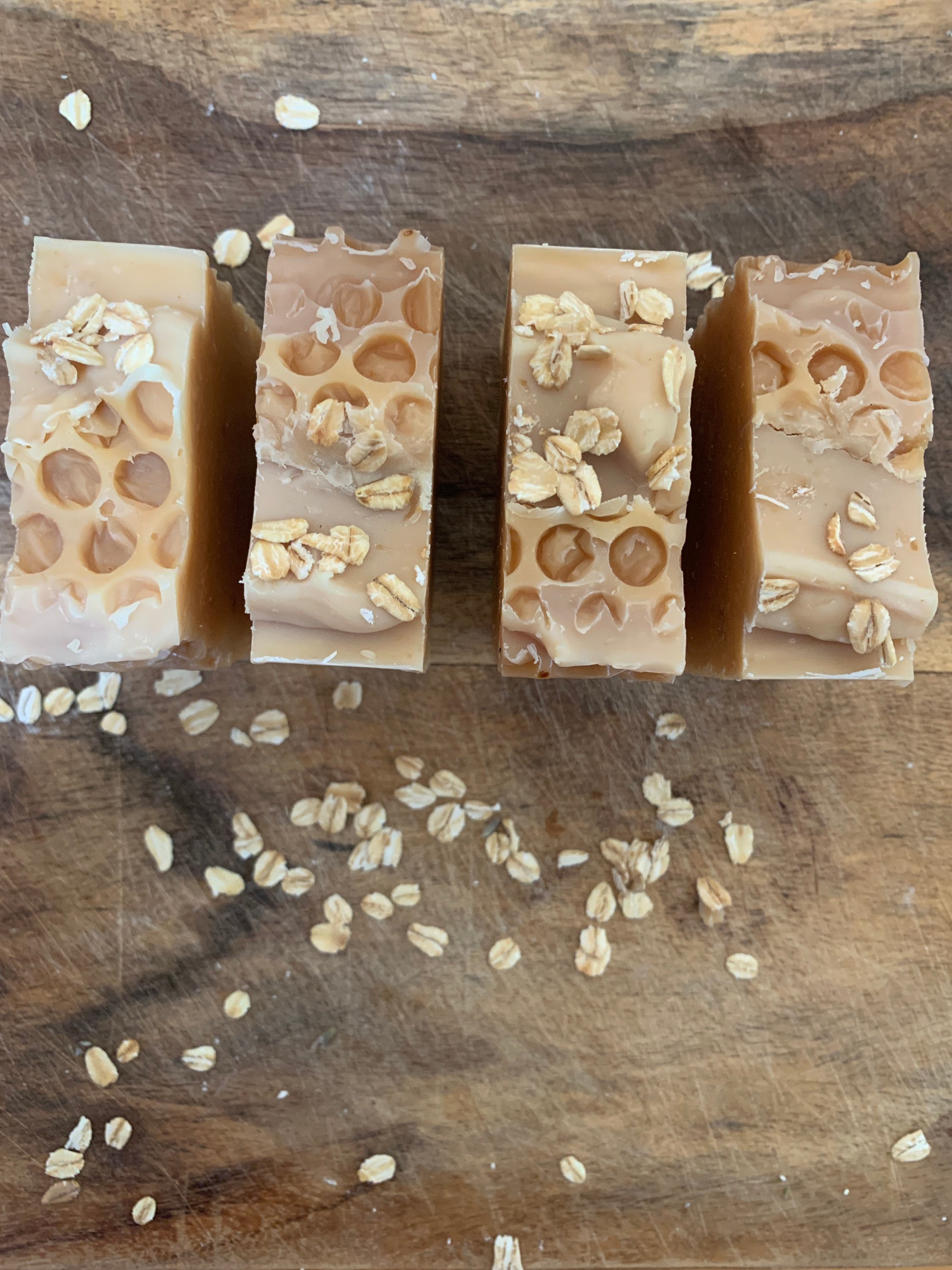 Goat Milk, Honey & Oatmeal Handmade Soap ~ Small batch soap ~ Raw ...