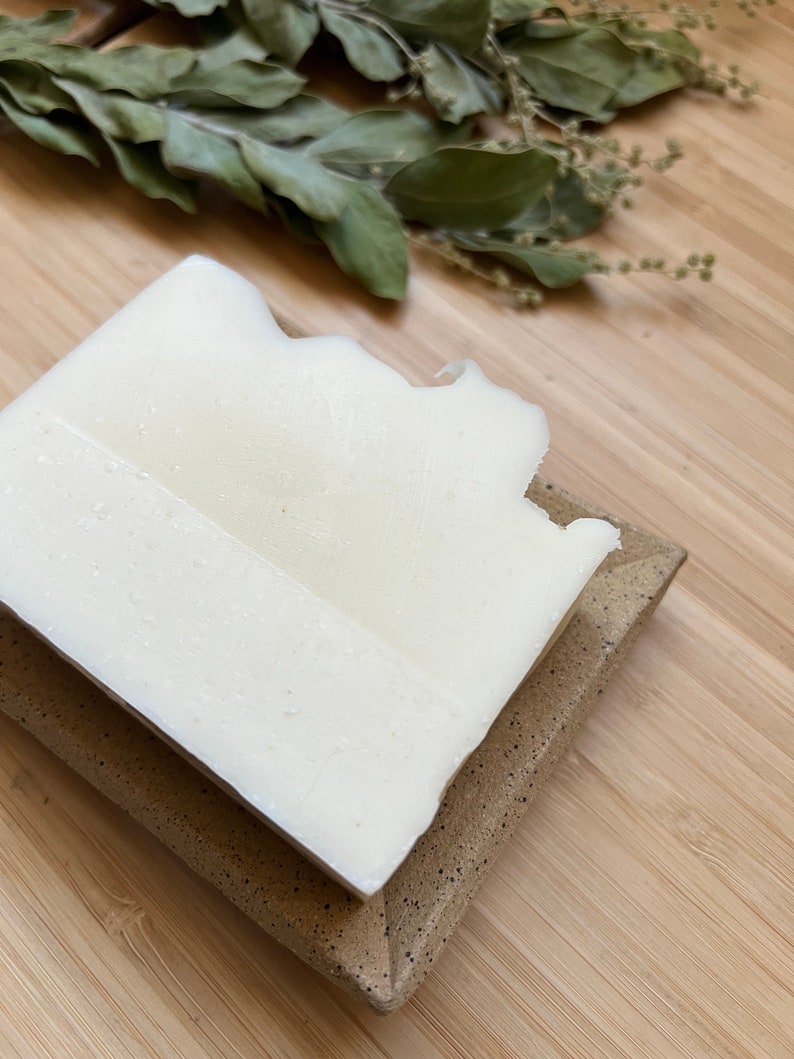 Hand Made Neutral Natural Unglazed Ceramic Soap Dish | Well Draining ...