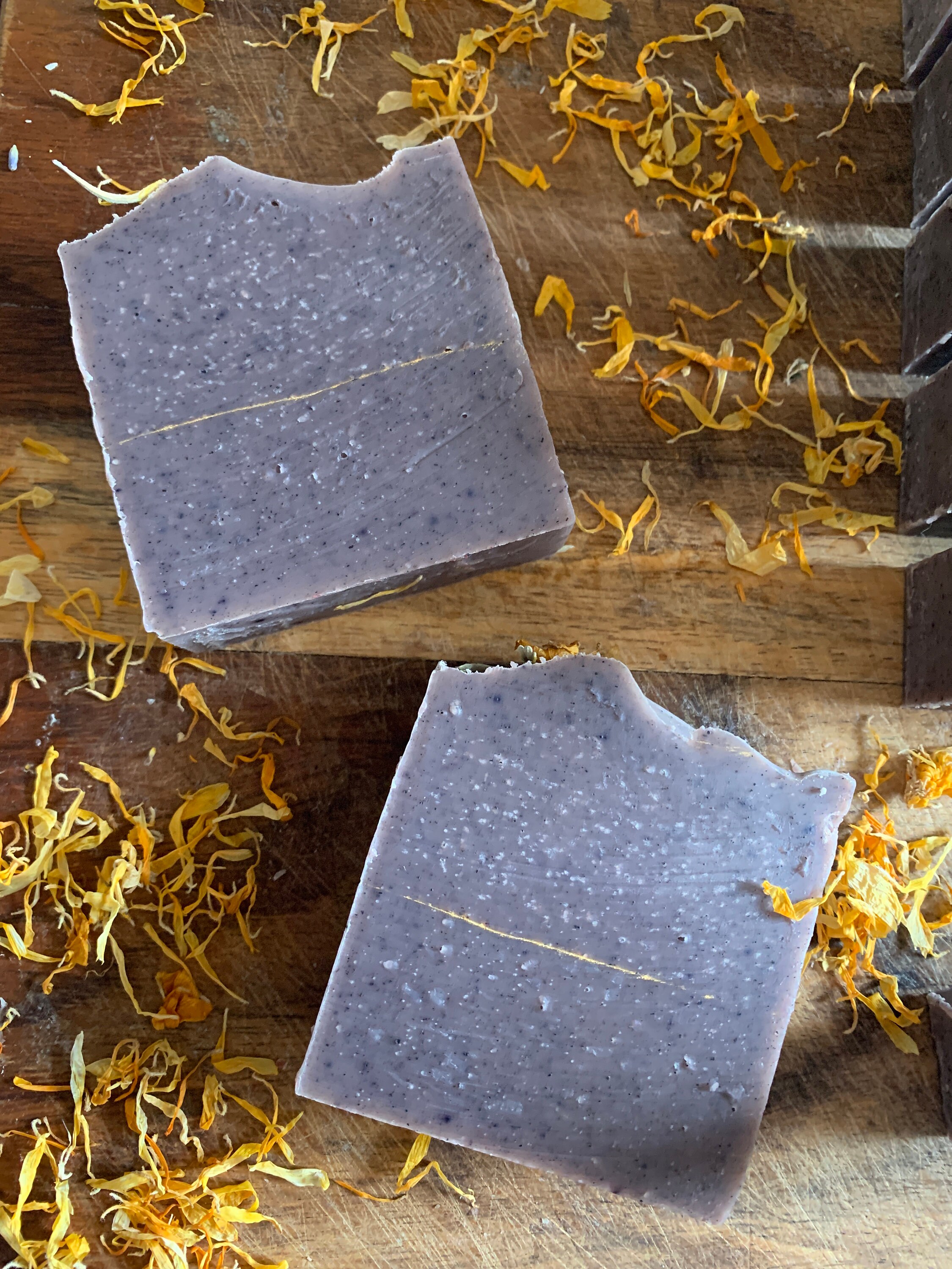 Natural Turmeric Lemongrass Sage & Green Tea Cold Process Soap | Small ...