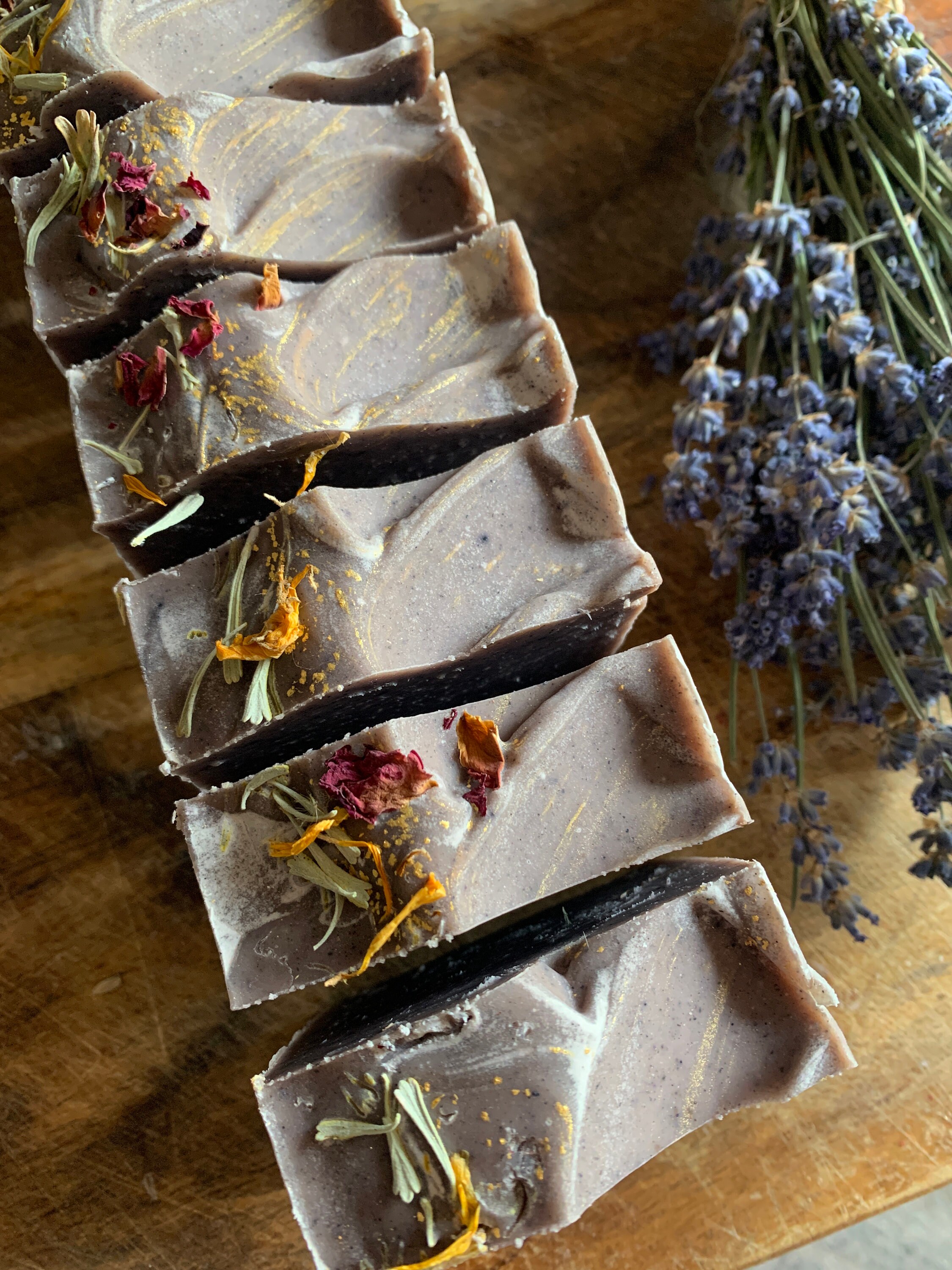 Natural Turmeric Lemongrass Sage & Green Tea Cold Process Soap | Small ...