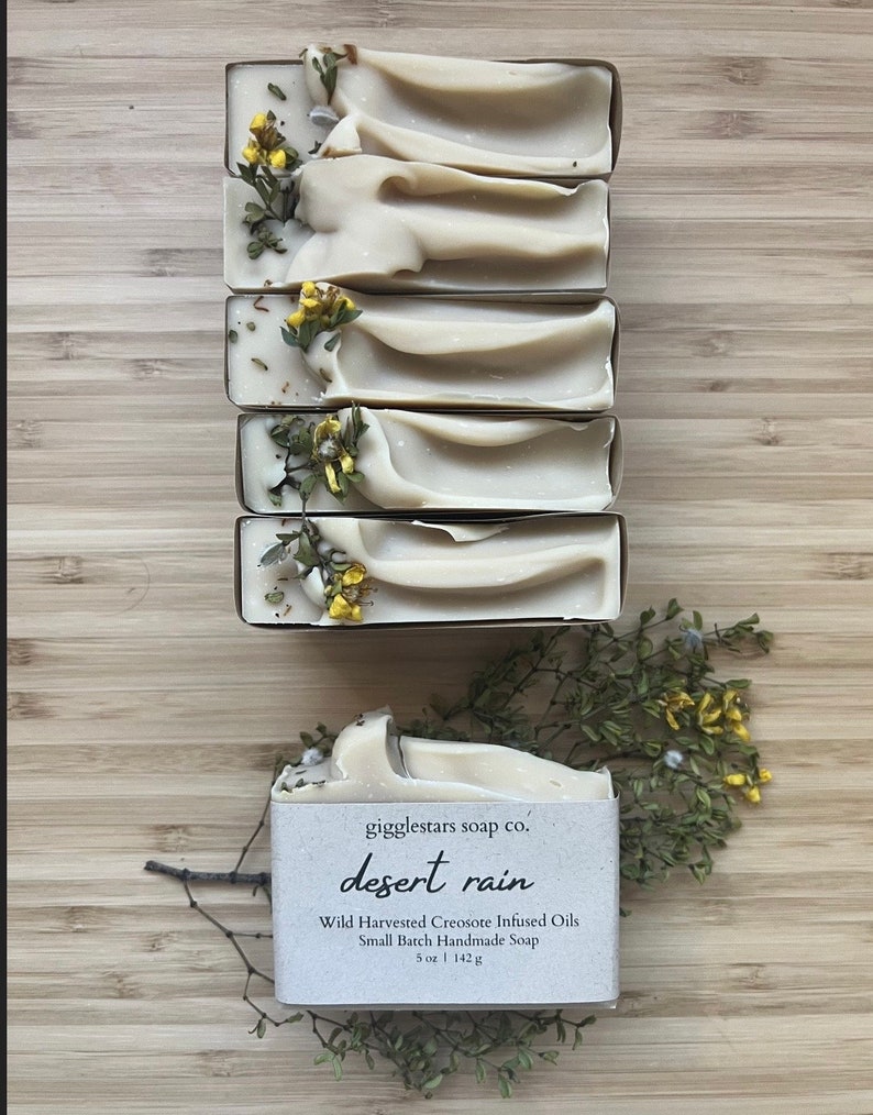 Desert Rain Creosote Cold Process Soap | Vegan | Monsoon Rain Natural ...