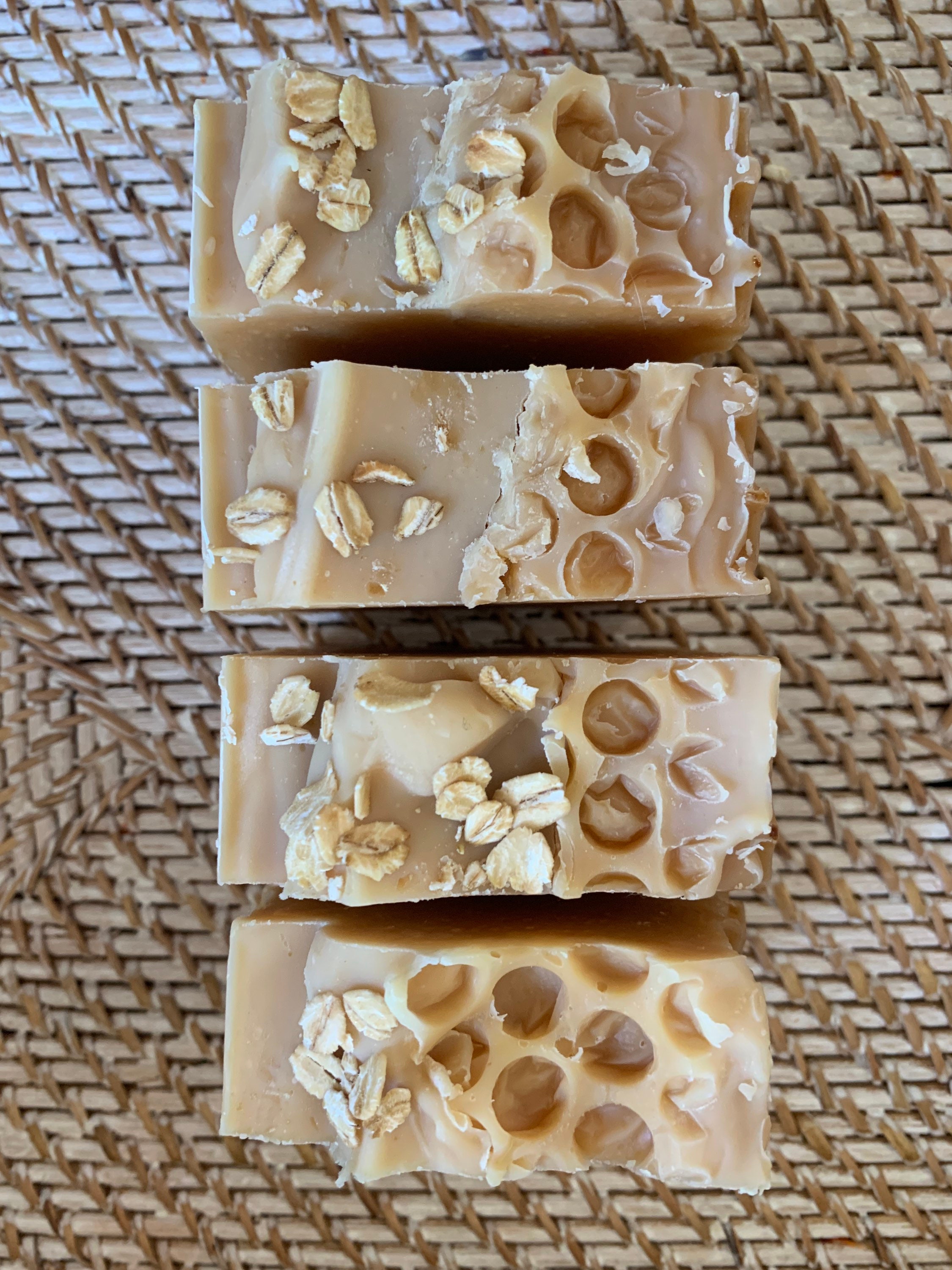 Goat Milk, Honey & Oatmeal Handmade Soap ~ Small batch soap ~ Raw ...