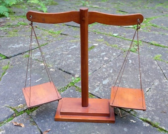 Wooden Scales of Justice - Etsy