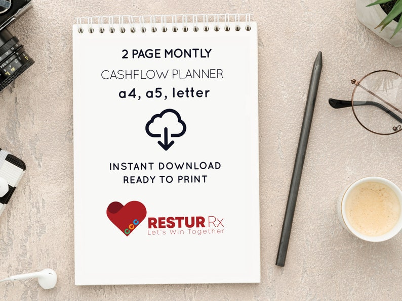 Finance Planner,cash Flow Planner, Printable Financial Journal, Budget ...