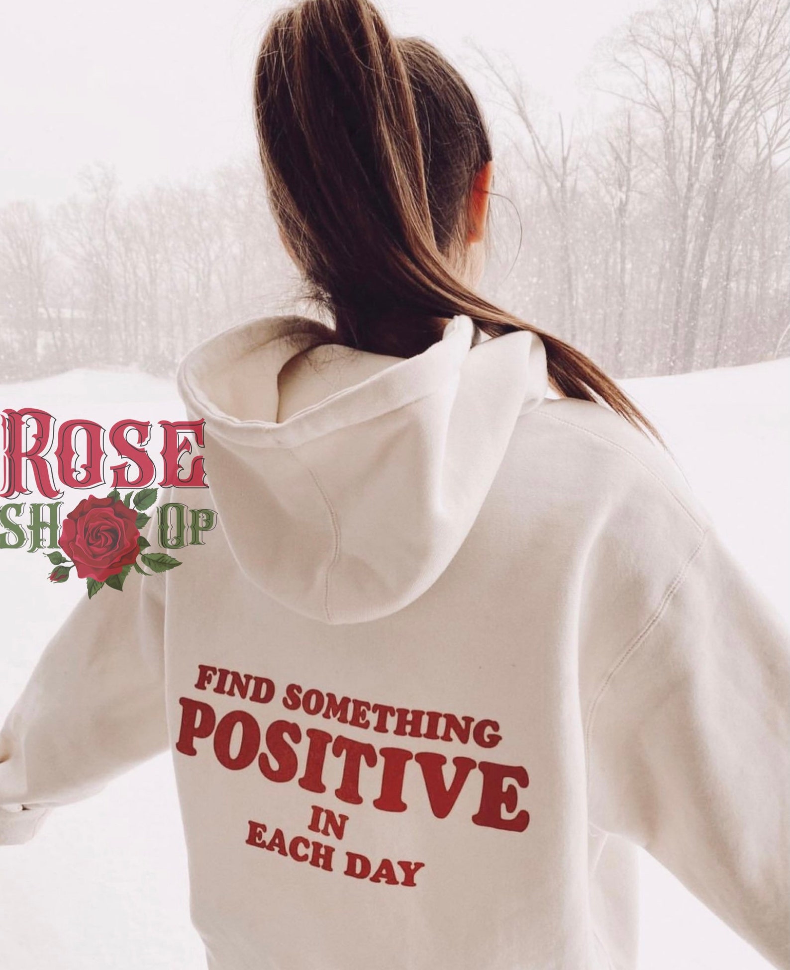 Positive Hoodie Find Something Positive in Each Day Hoodie Tumblr ...