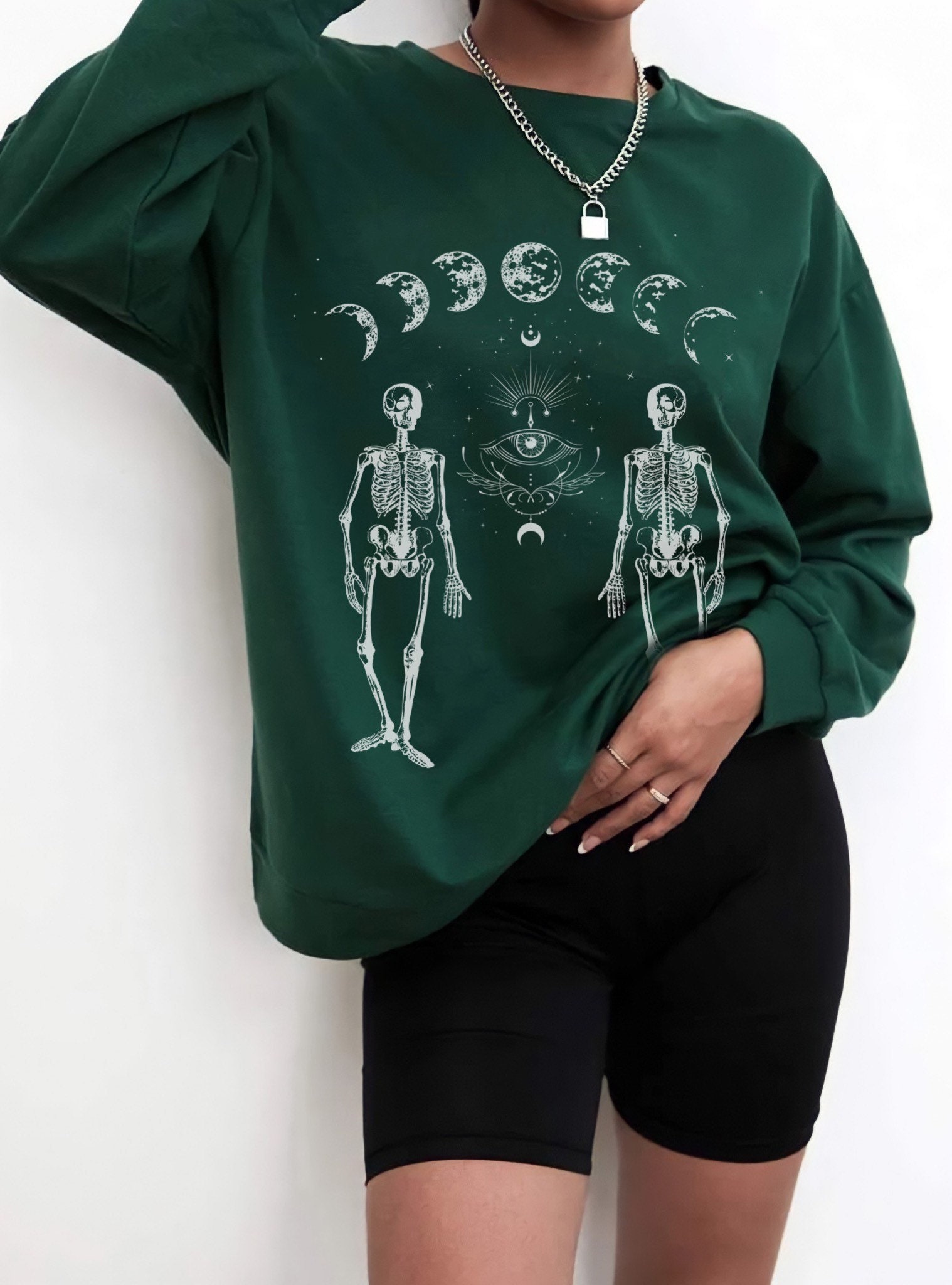 Skeleton Sweatshirt Skeleton Long Sleeve Shirt Halloween | Etsy