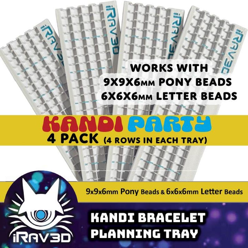 Kandi Bracelet Planning Tray Organizer© – Art Design Bead Tool ...