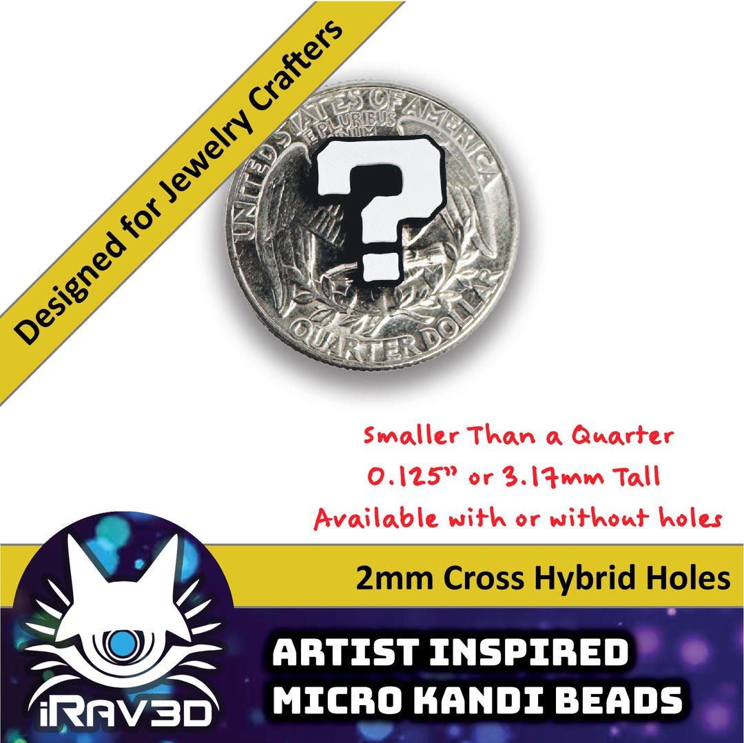 MICRO Tipper Question Mark Inspired Kandi Beads – Colorful Beads for ...