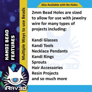 MICRO Tipper Wavy Question Mark Inspired Kandi Beads – Colorful Beads ...