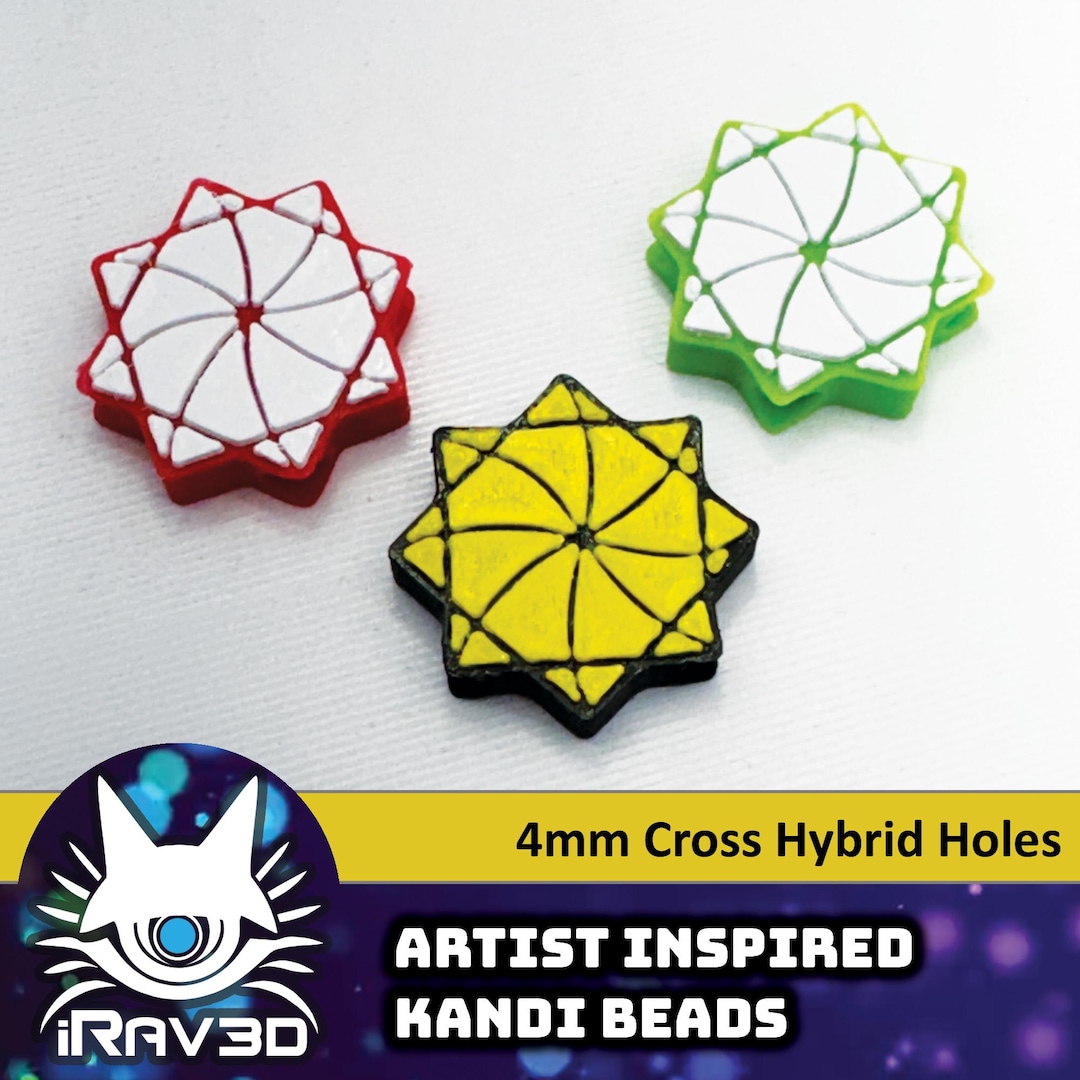 Flowstar Inspired Kandi Beads – Colorful Beads for Rave Bracelets ...