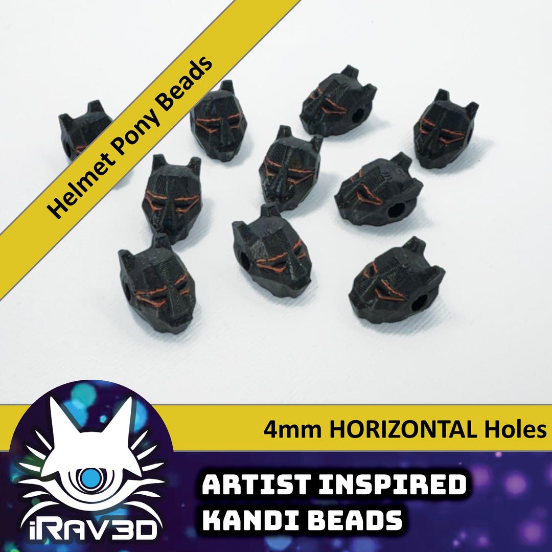 Fan Art 10x BTSM Helmet Pony Beads Colorful Beads for Rave Bracelets ...