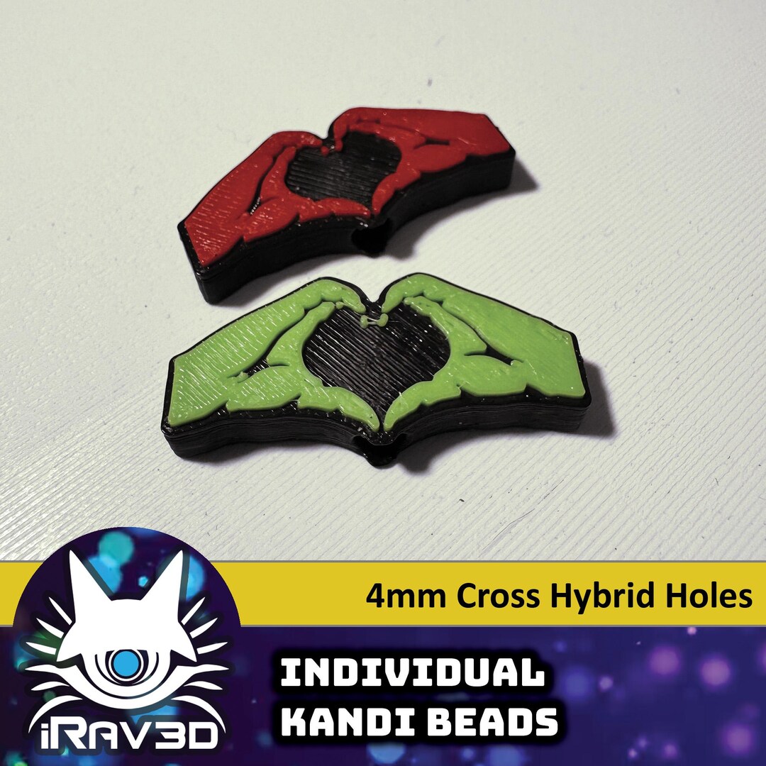 PLUR Heart Inspired Kandi Beads - Etsy