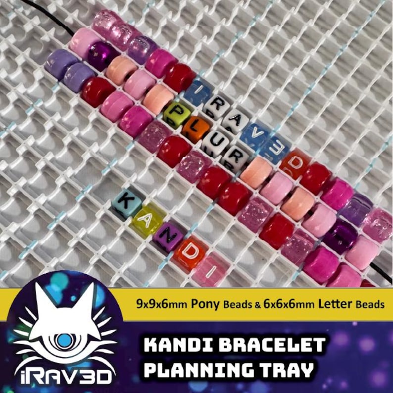 Kandi Bracelet Planning Tray Organizer© – Art Design Bead Tool ...