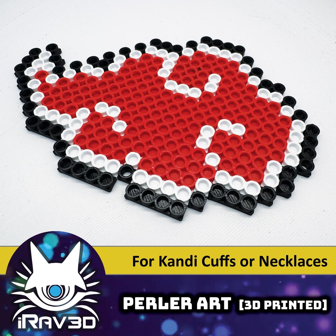 Cloud - Funky Perler Art: 3D Printed Perler Kandi ART for Necklaces ...