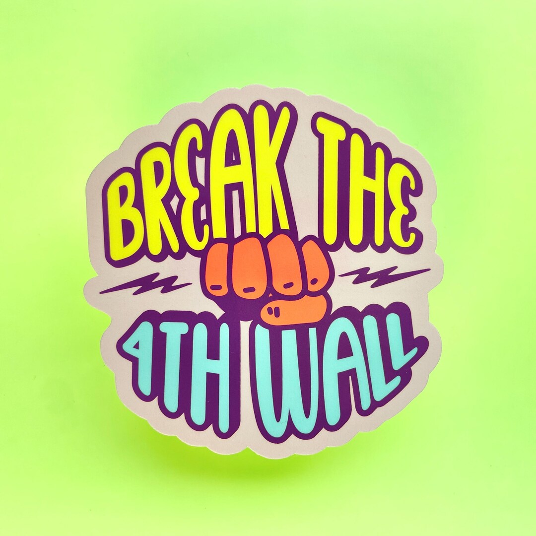 Wall Breaking Vinyl Sticker - Etsy
