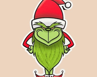 Grinch Car Magnet - Etsy