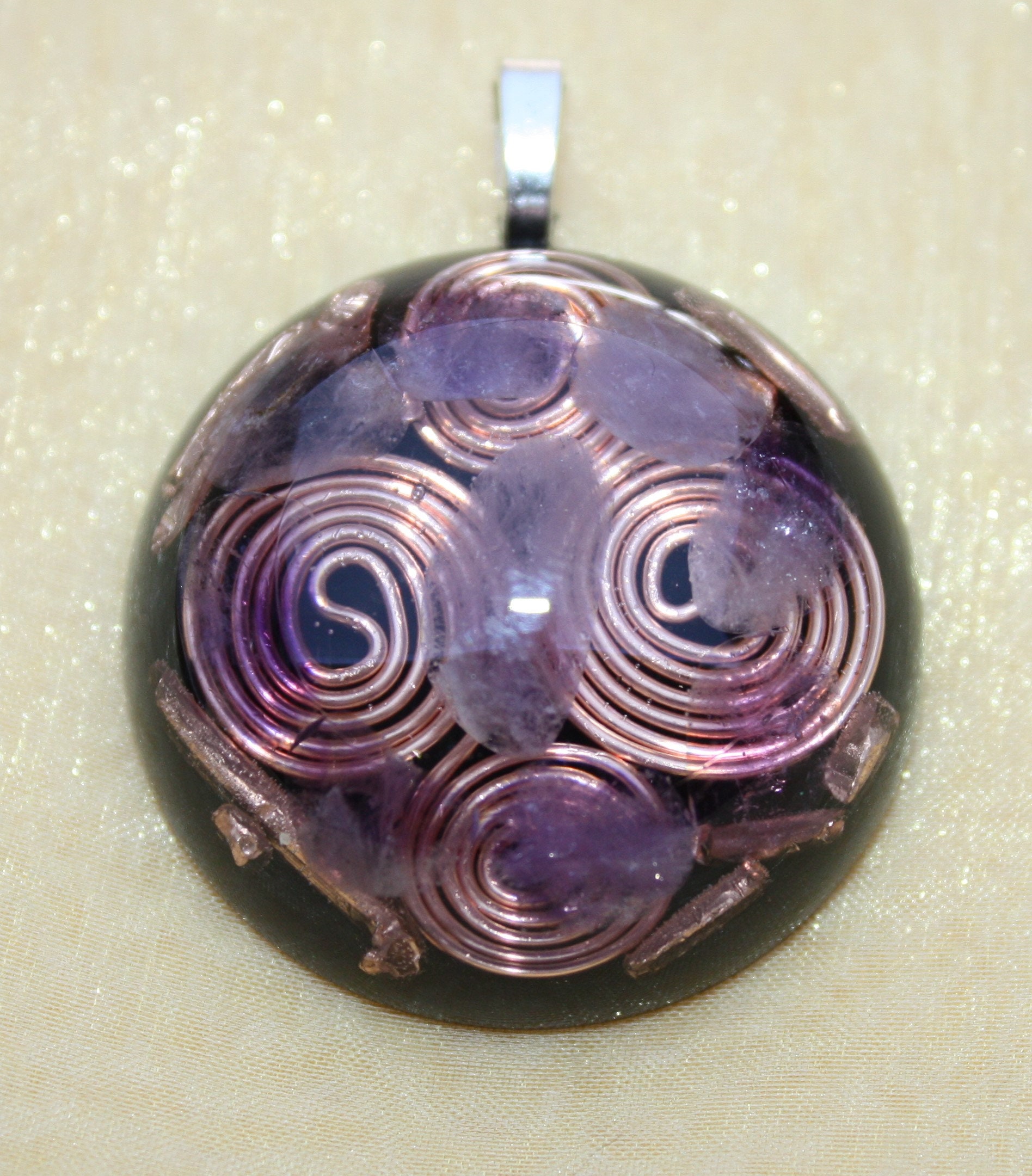 Amethyst Orgonite Pendant to Improve Your Surrounding Orgone Energy ...
