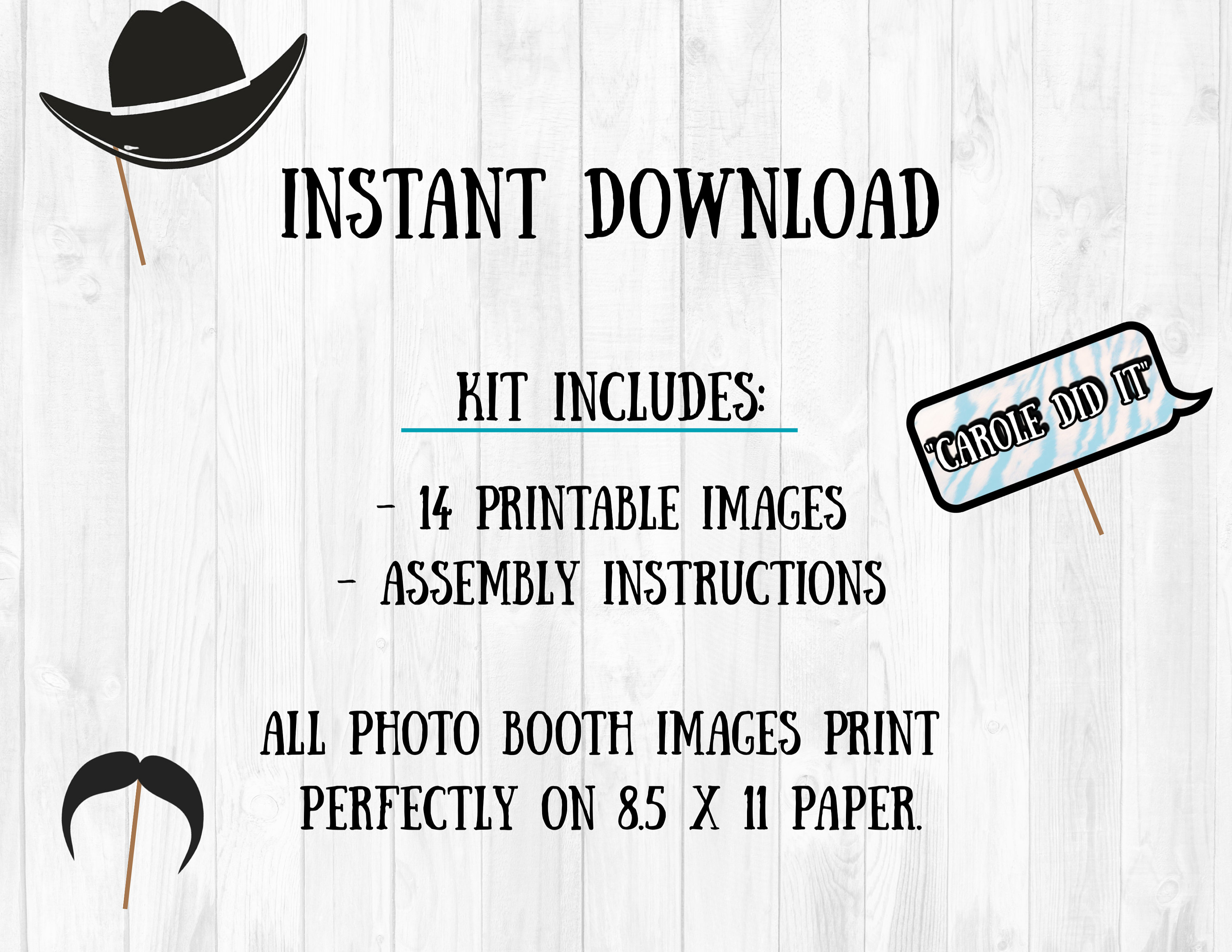 Tiger King Photo Booth Props, Tiger King Birthday Party, Party Props ...