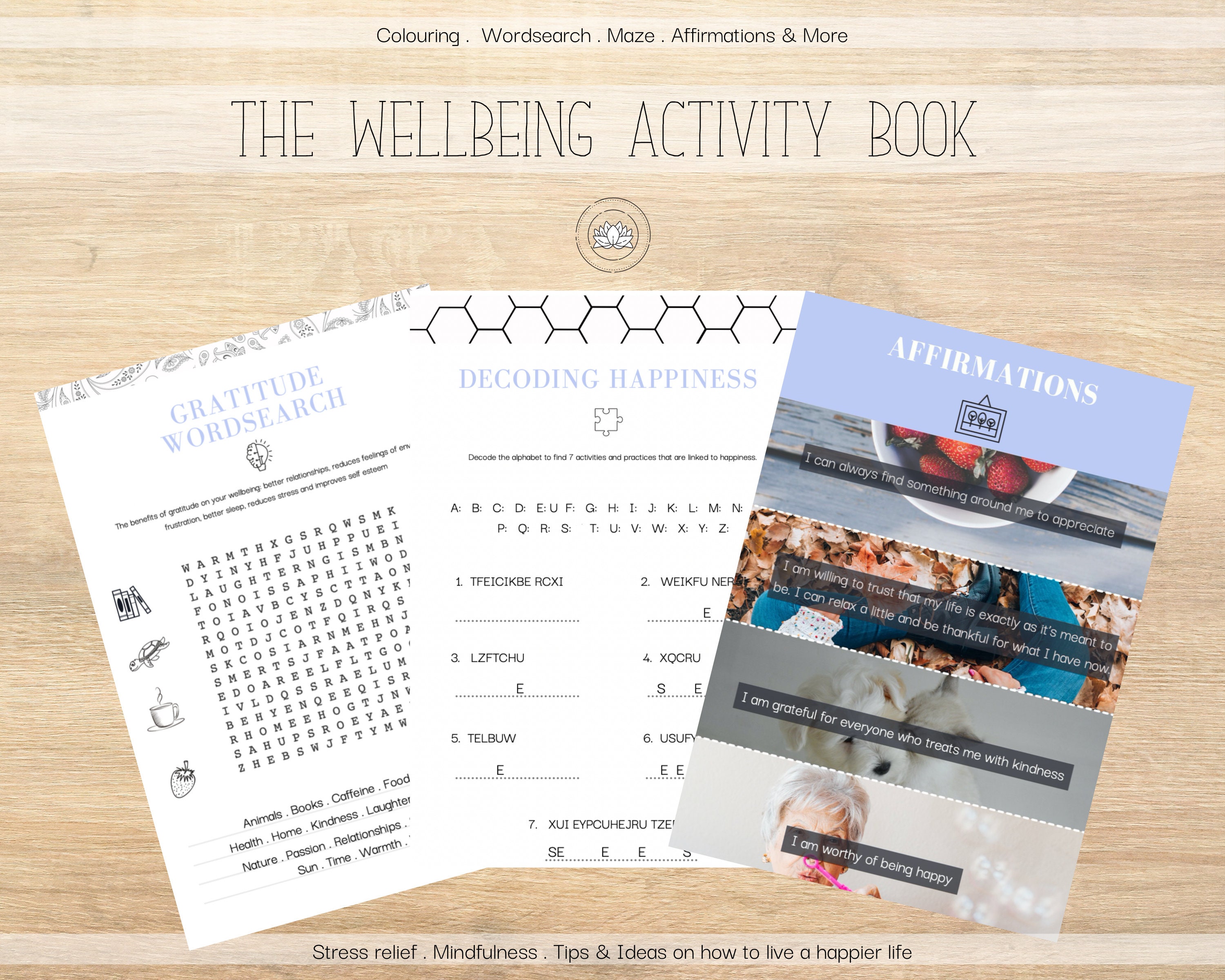 Wellness Printable Mental Health Workbook Positive Journal | Etsy