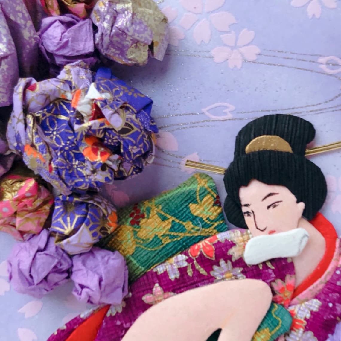 Traditional Japanese Crafts Oshie Art Shunga Ukiyo-e - Etsy