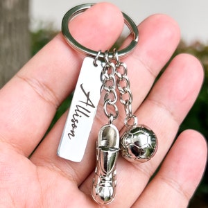 Personalized Soccer Keychain for Boys Men Women Boys Girls Gifts ...